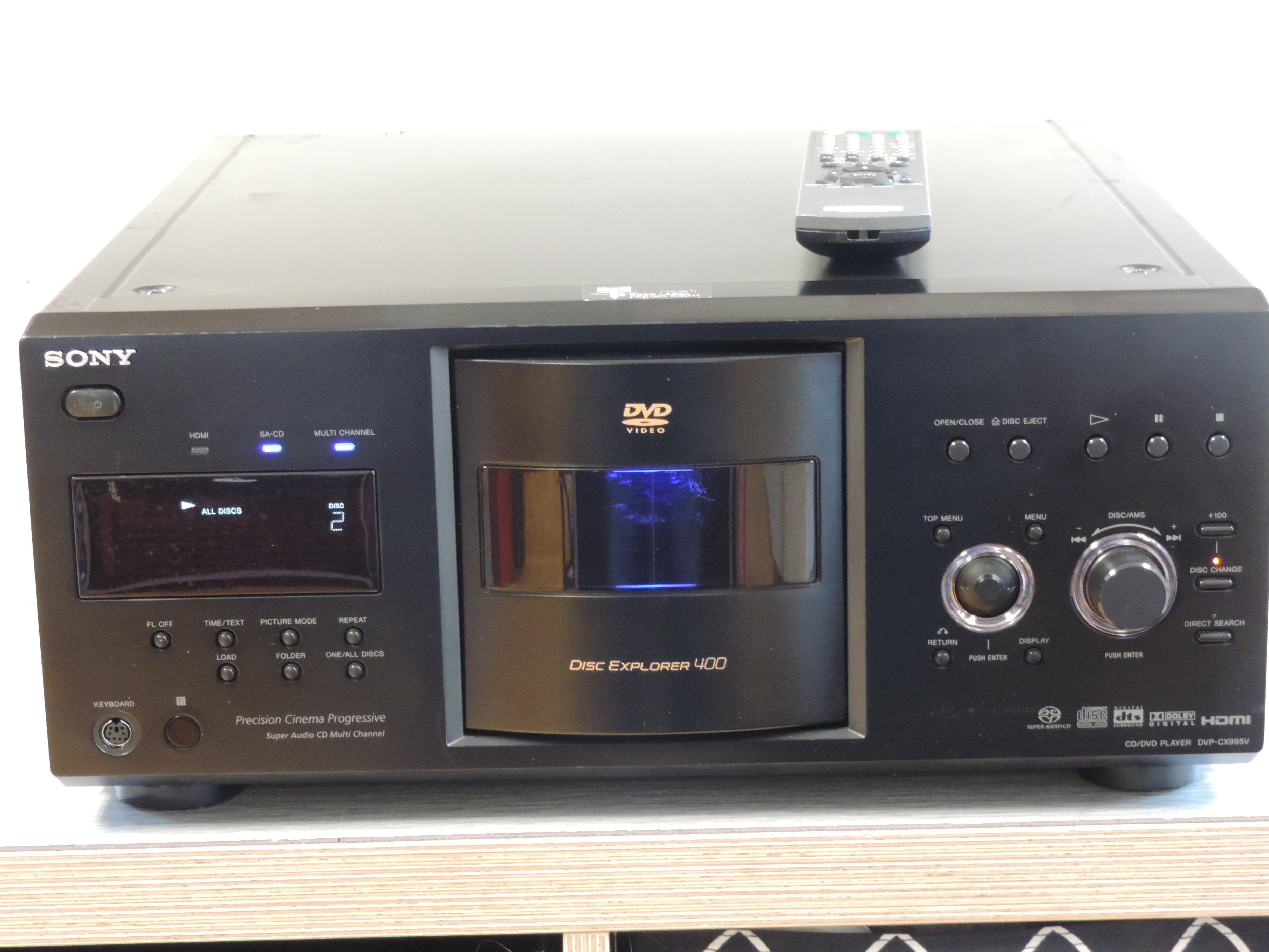 Sony DVDp-CX995V CD/SACD/DVD Carousel * 400 Discs * Remote – The ...