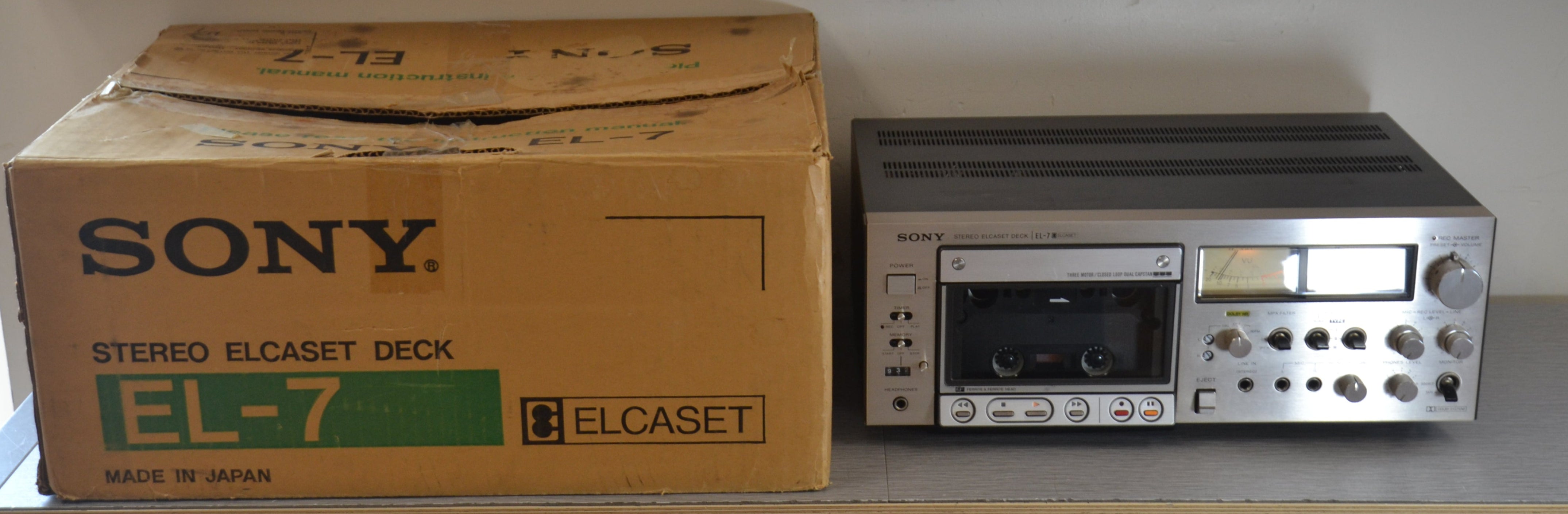 Sony EL-7 Single ELCASET Deck with Original Box – The Turntable Store