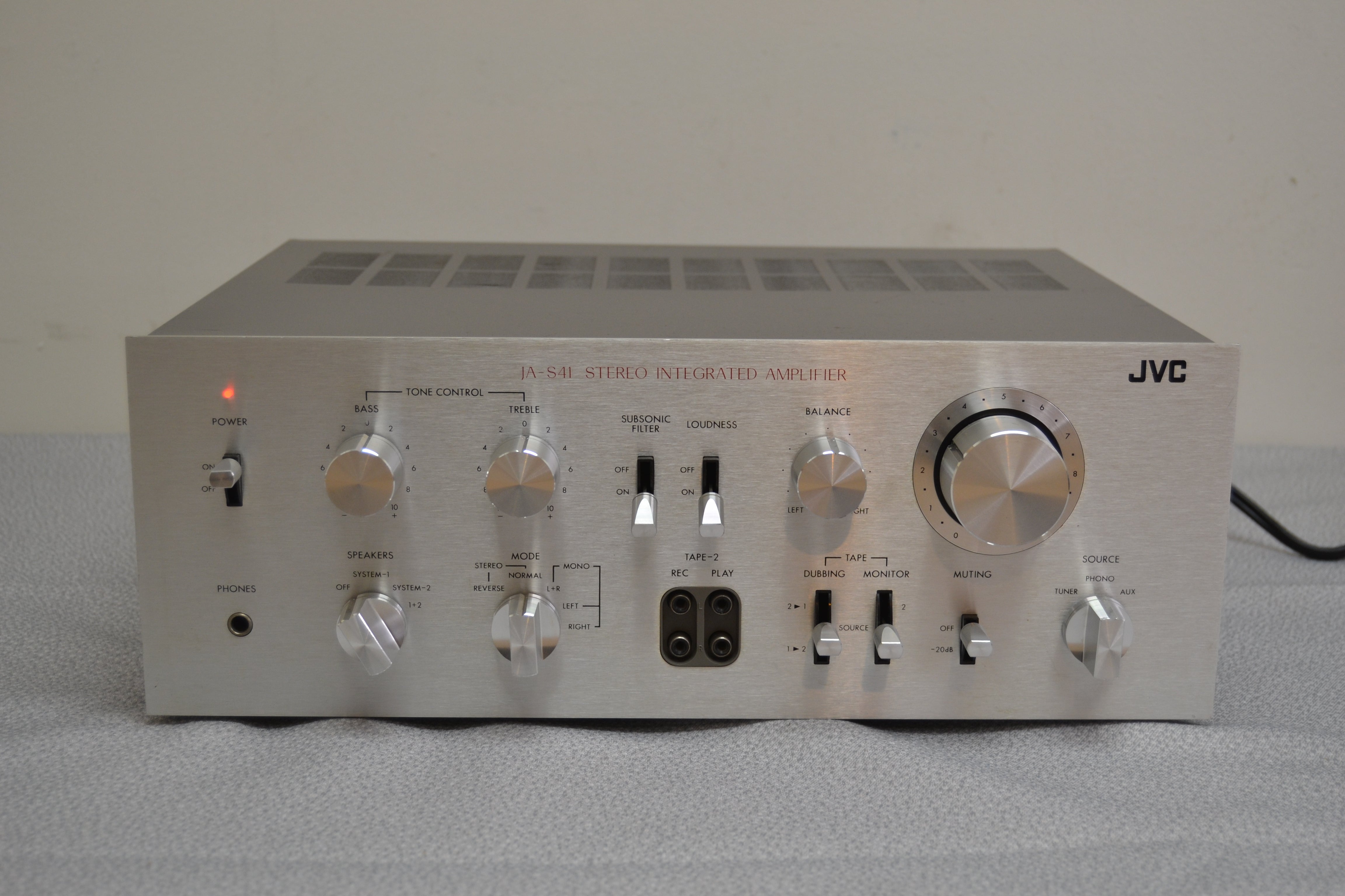 JVC JA-S41 Integrated Amplifier * 60W RMS * 1976 – The Turntable Store