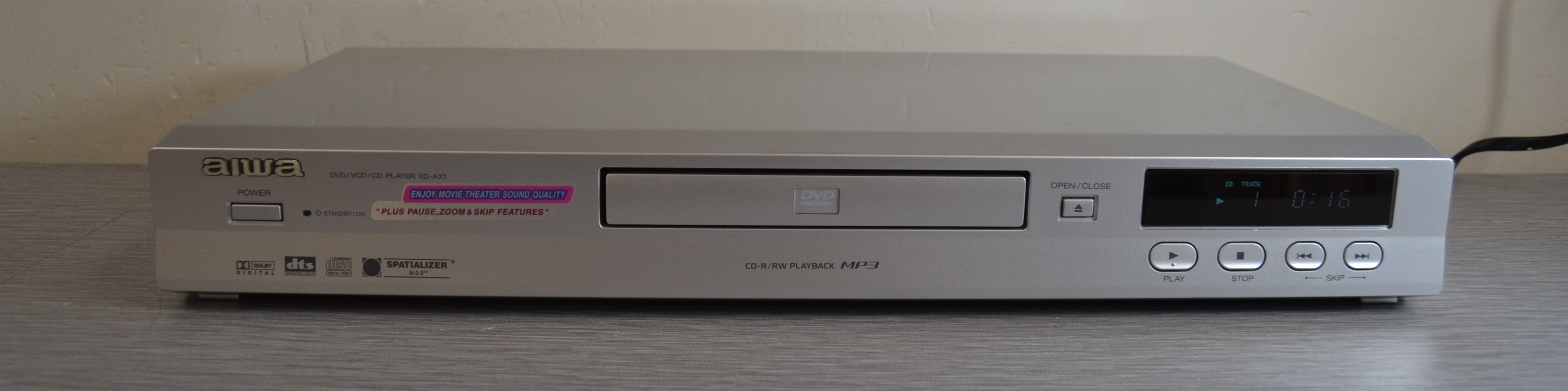 Aiwa XD-AX1 Single CD/DVD Player – The Turntable Store