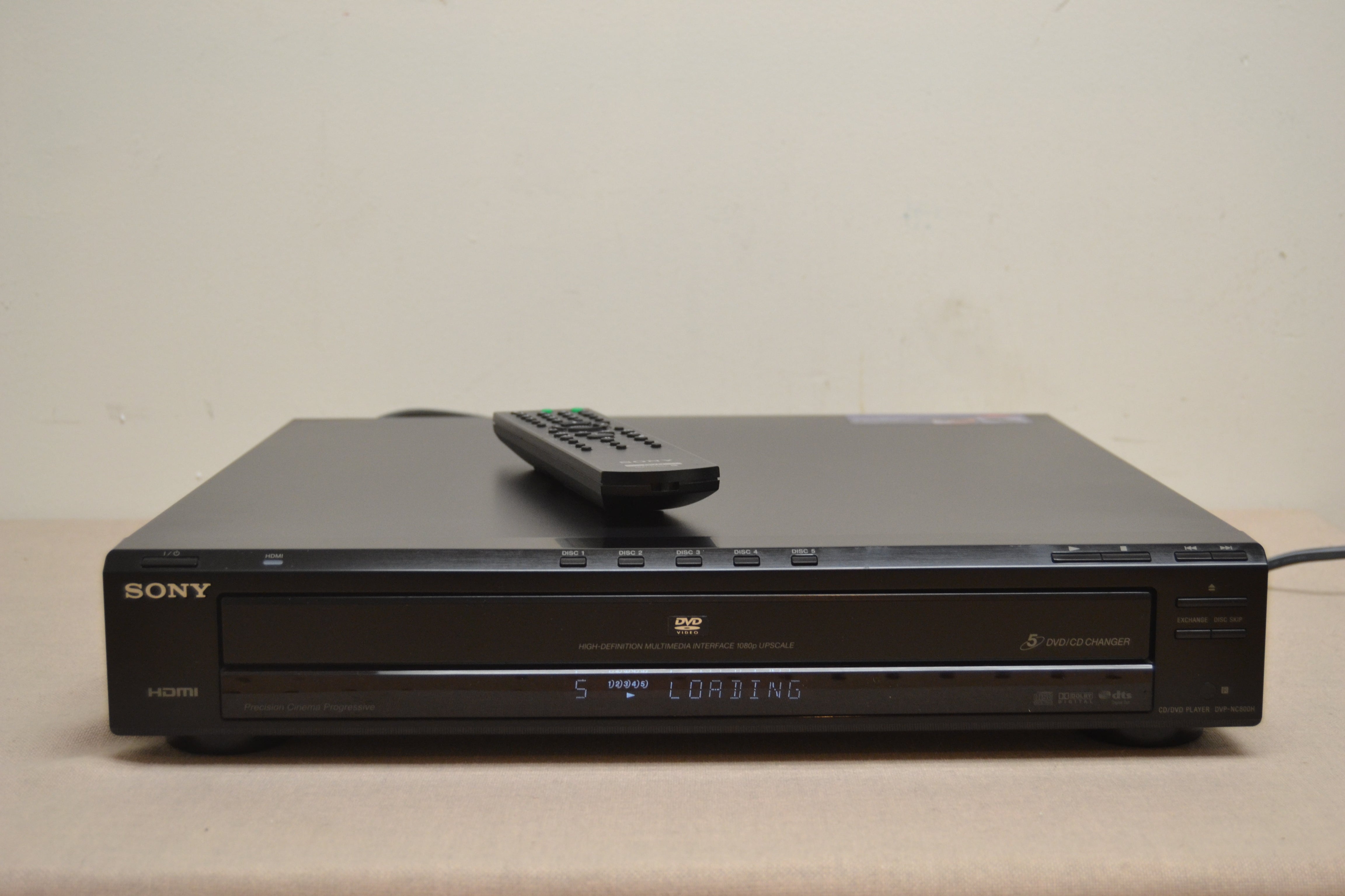 Sony DVP-NC800H cd/dvd Carousel 5 Discs * Remote Control * Fully Servi ...