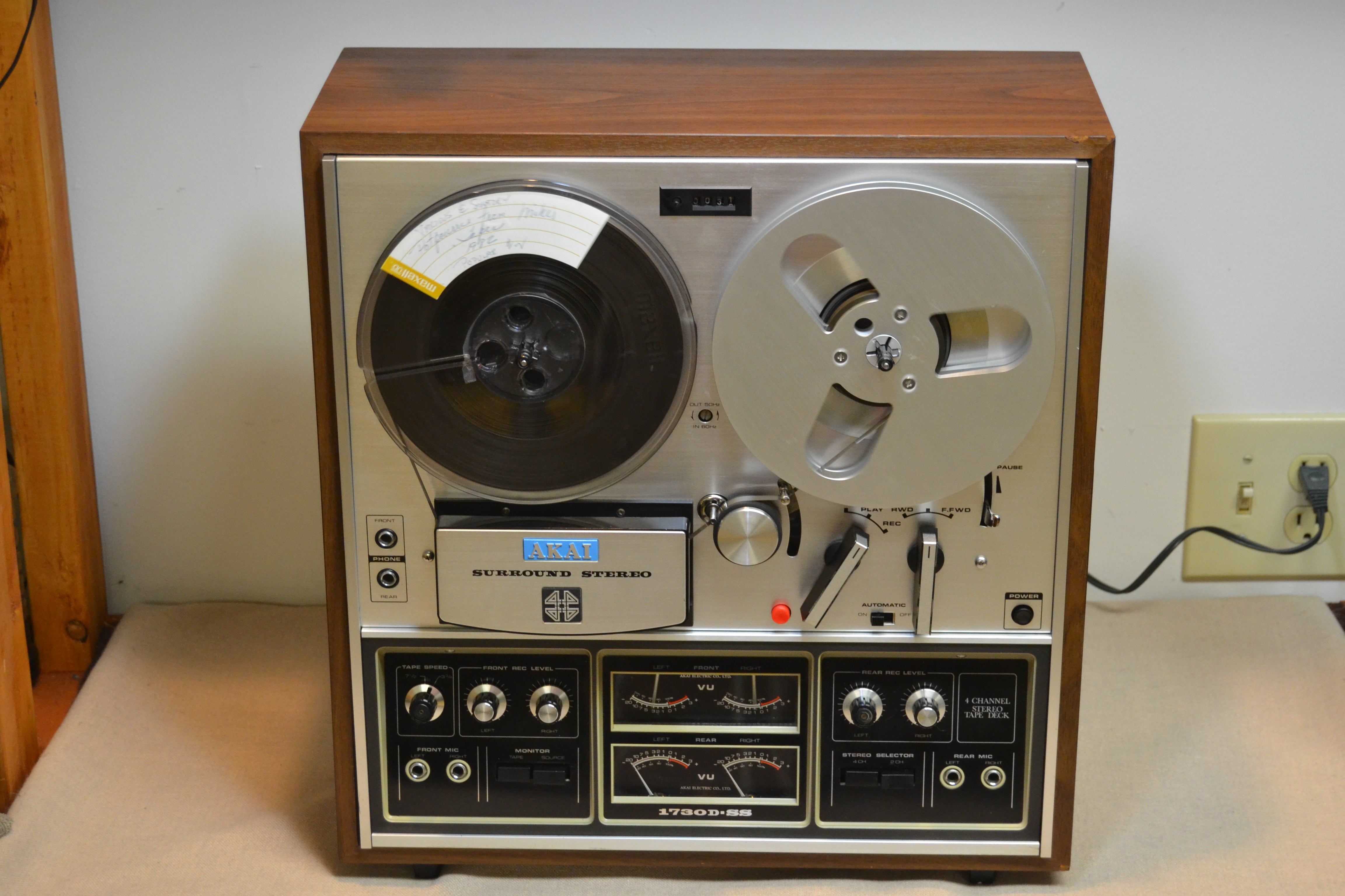 Akai 1730D-SS Reel to Reel Deck * Fully Serviced * New Belt – The ...