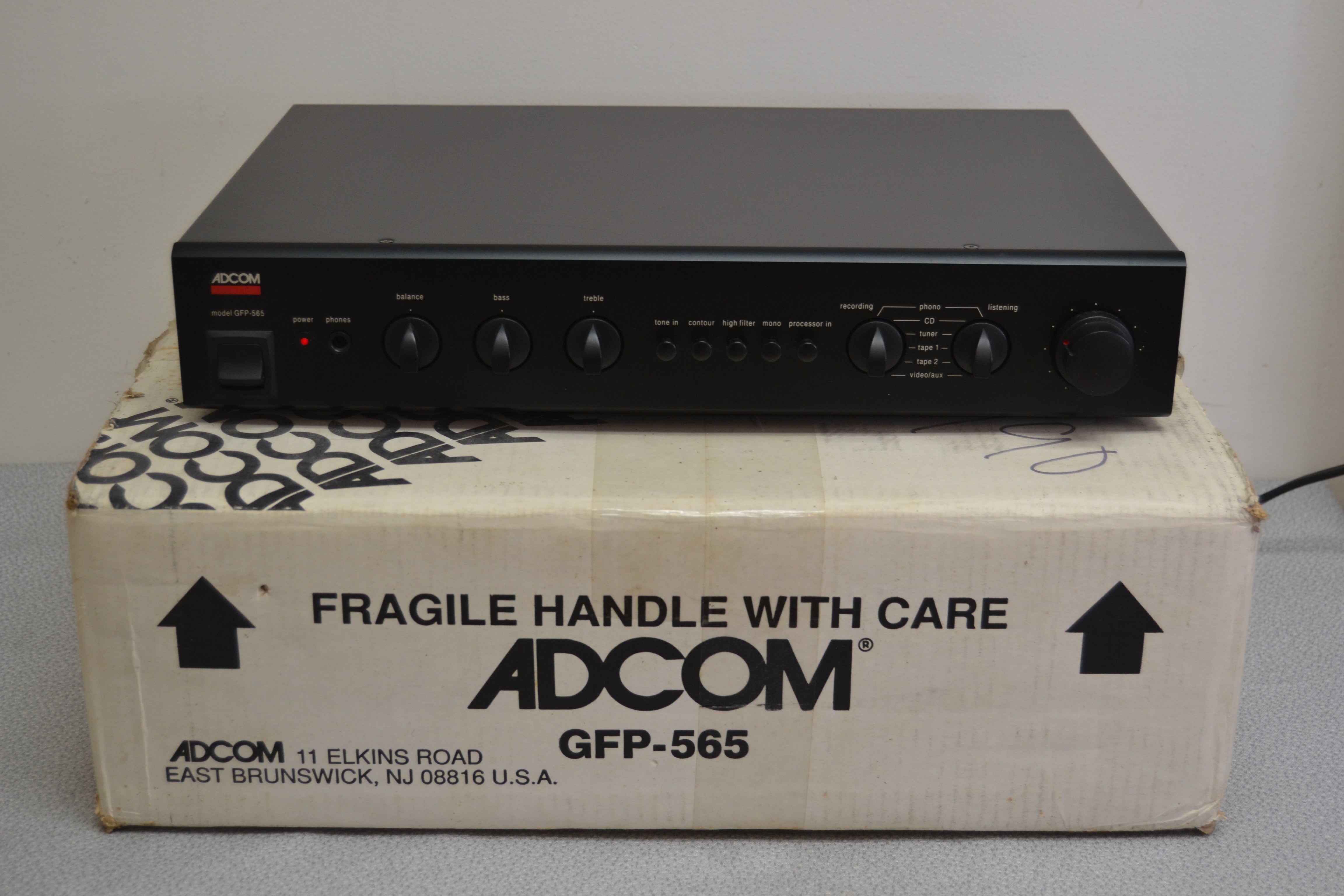 Adcom GFP-565 Stereo Preamplifier (1990-95) * Box – The Turntable Store