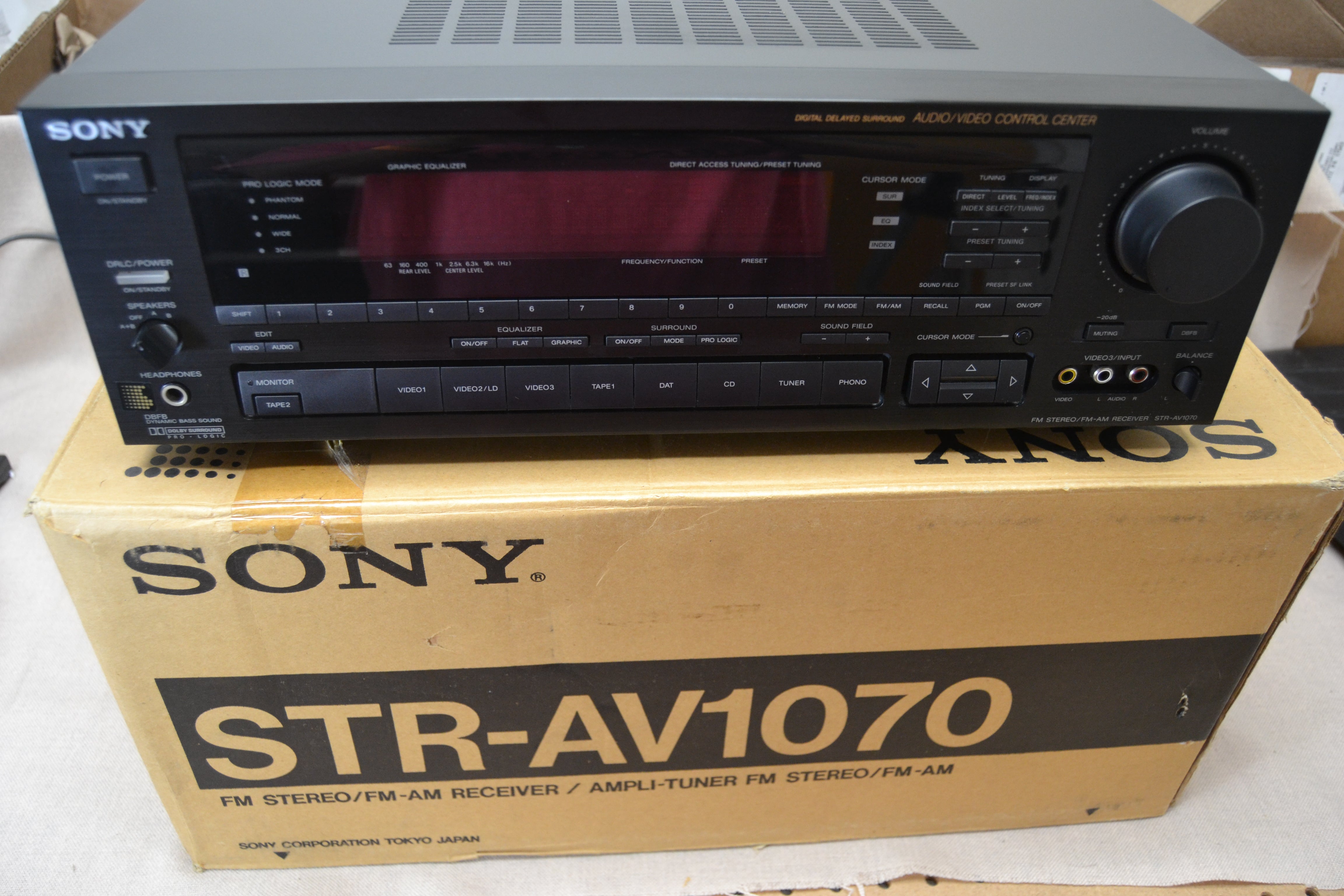 Sony STR-AV1070 Stereo Receiver * Remote * Box * 120W RMS – The ...