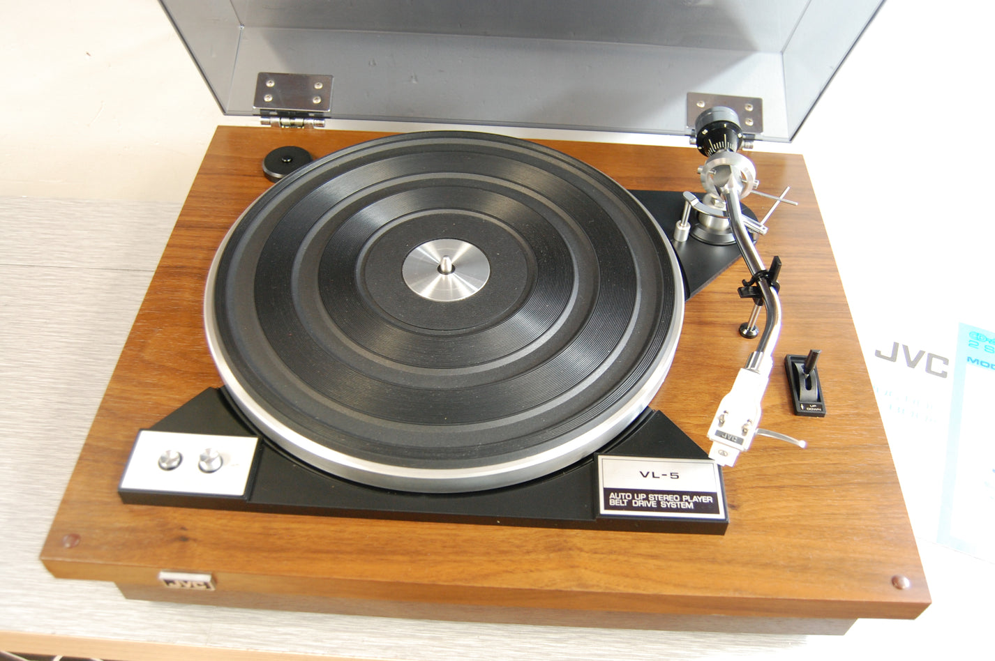 JVC VL-5 Turntable * 1973 * New Audio Technica AT3600 Cartridge * Manu ...