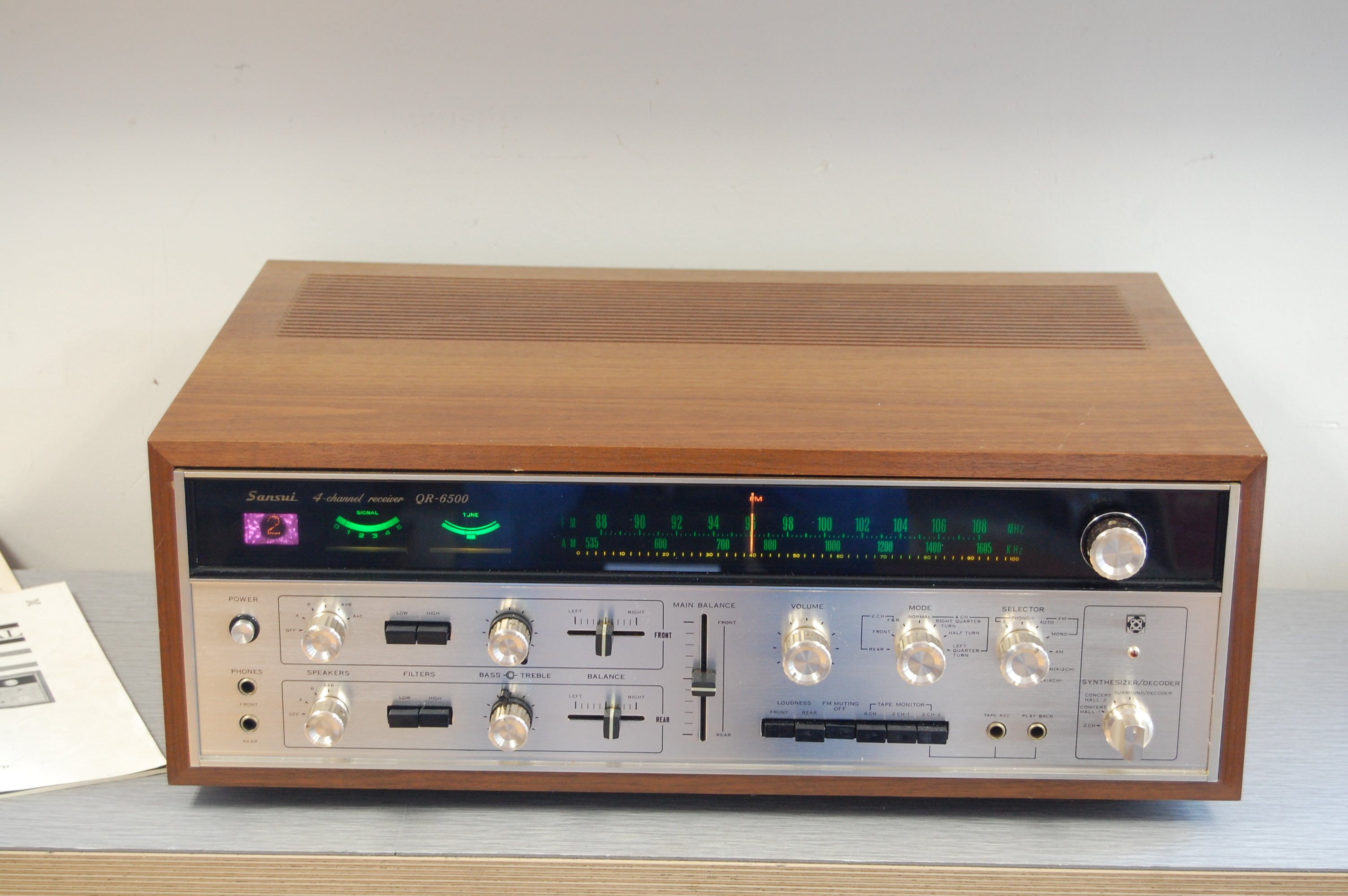 Sansui QR-6500 4 Channel Stereo Receiver * 1971 * Box * Manuals – The ...