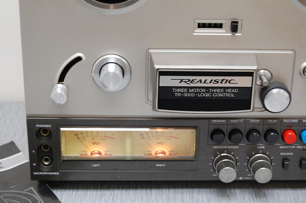 Realistic TR-3000 Reel to Reel Recorder * Three Heads * Manual * Fully ...