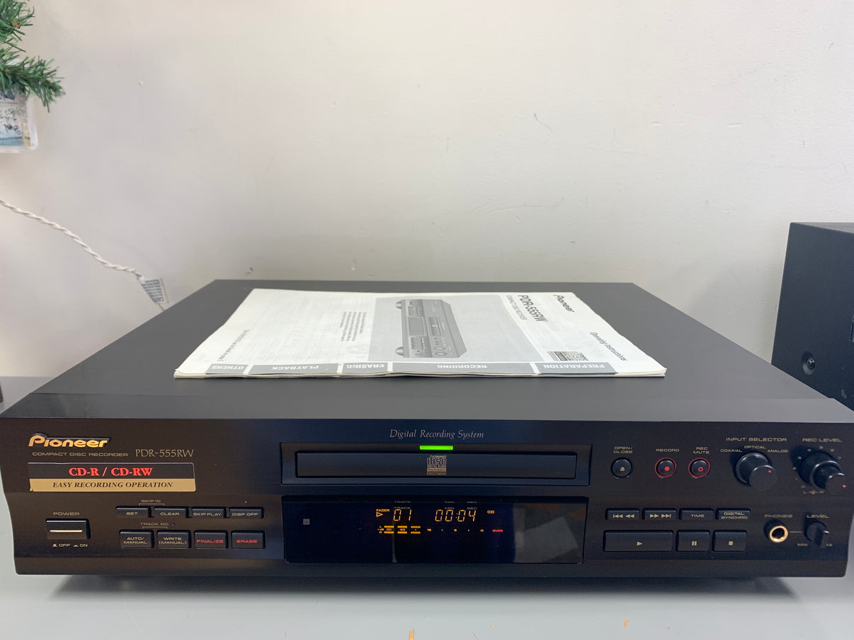 Pioneer PDR-555RW Single CD Player / Recorder * Manual – The Turntable ...