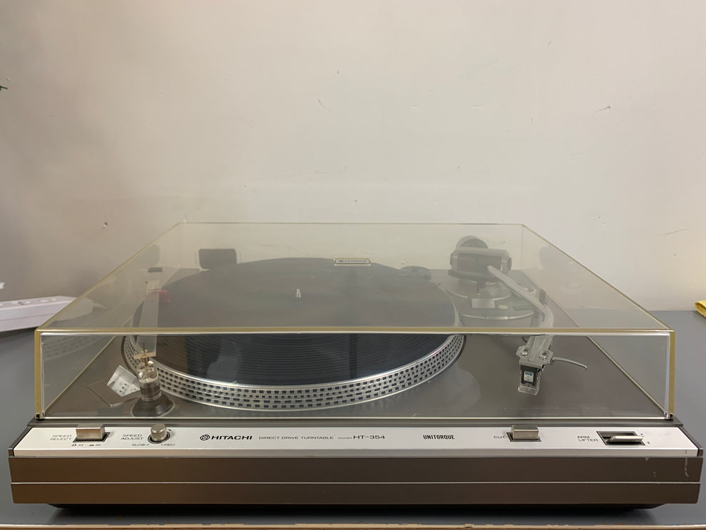 Hitachi HT-354 Turntable with Record Cleaning Tool – The Turntable Store