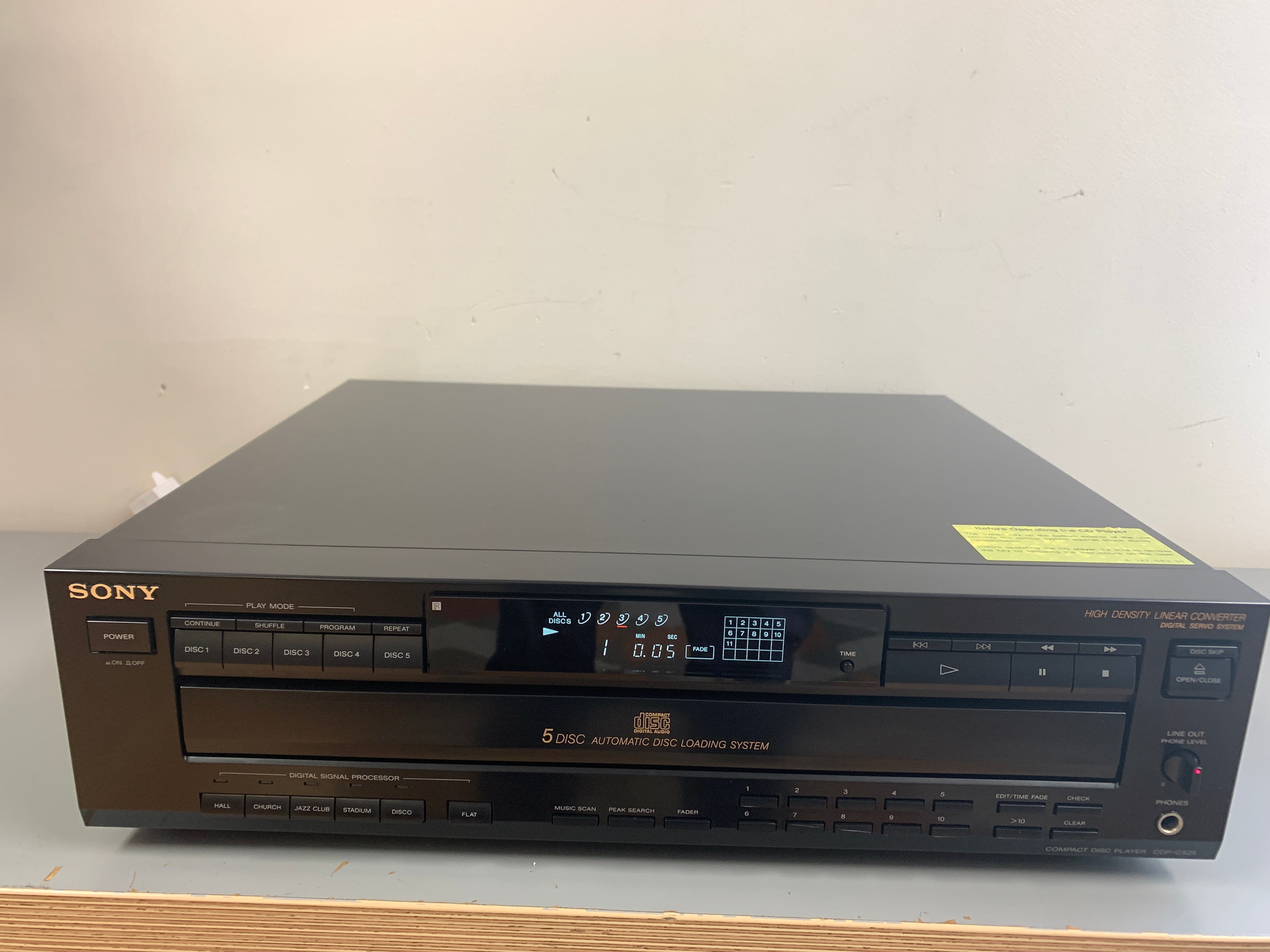 Sony CDP-C525 CD Changer – The Turntable Store