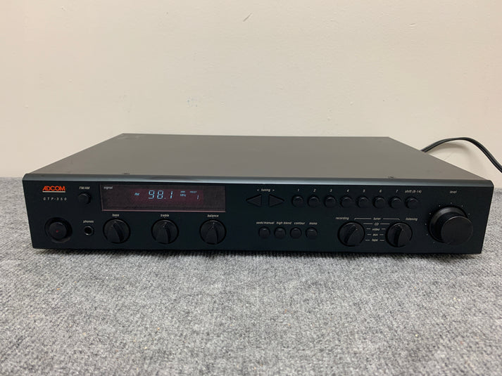 Adcom GTP-350 Stereo Preamplifier & Tuner – The Turntable Store