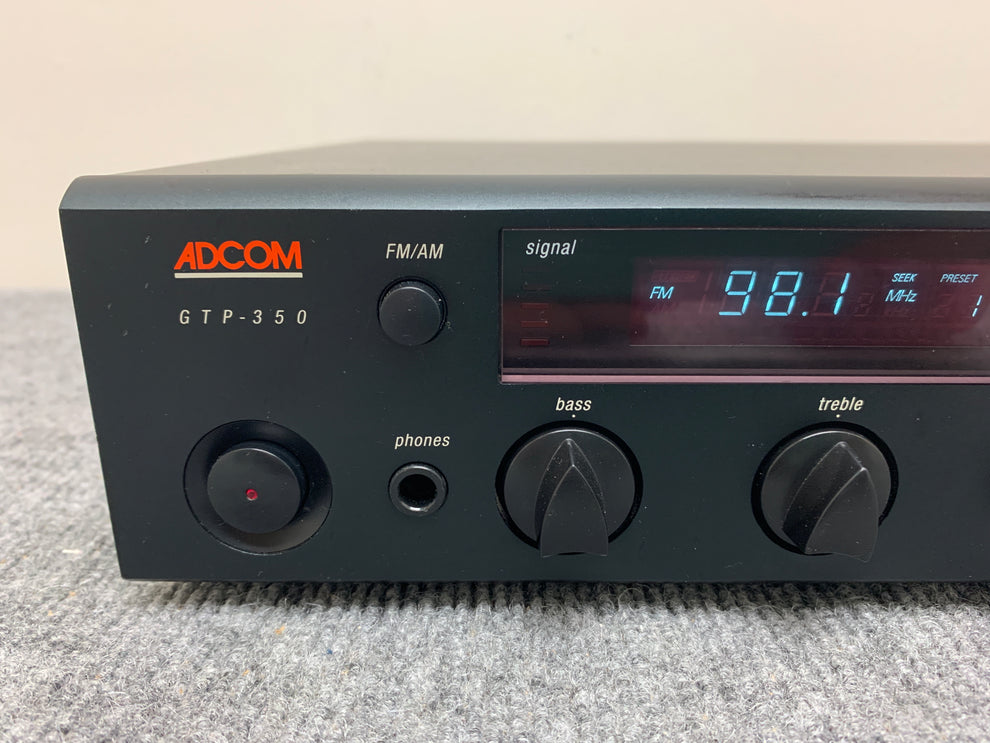 Adcom GTP-350 Stereo Preamplifier & Tuner – The Turntable Store