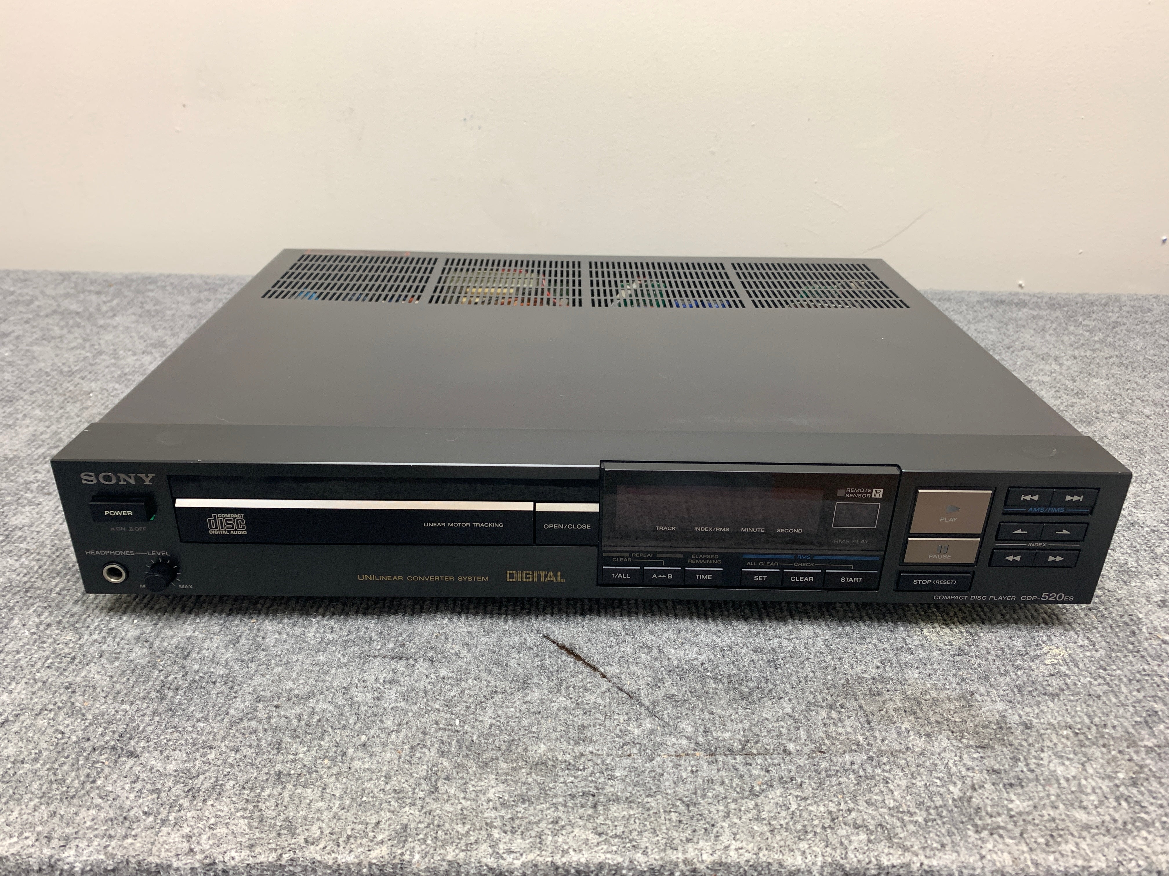 Sony CDP-520ES Single CD Player * 1985 * – The Turntable Store