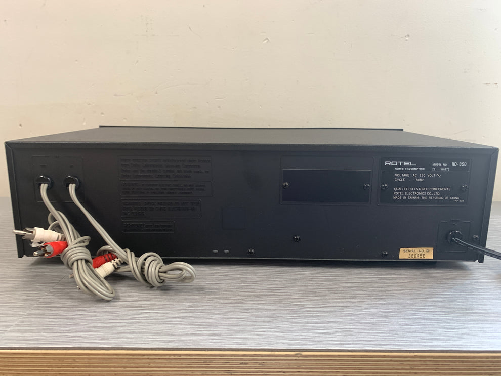 Rotel RD-850 Single Cassette Deck – The Turntable Store