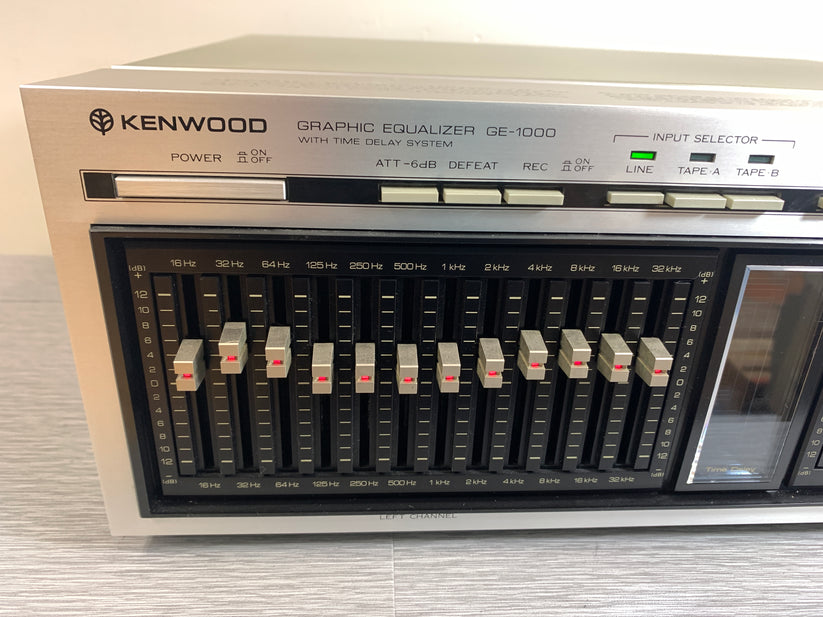 Kenwood GE-1000 Graphic Equalizer & Time Delay – The Turntable Store