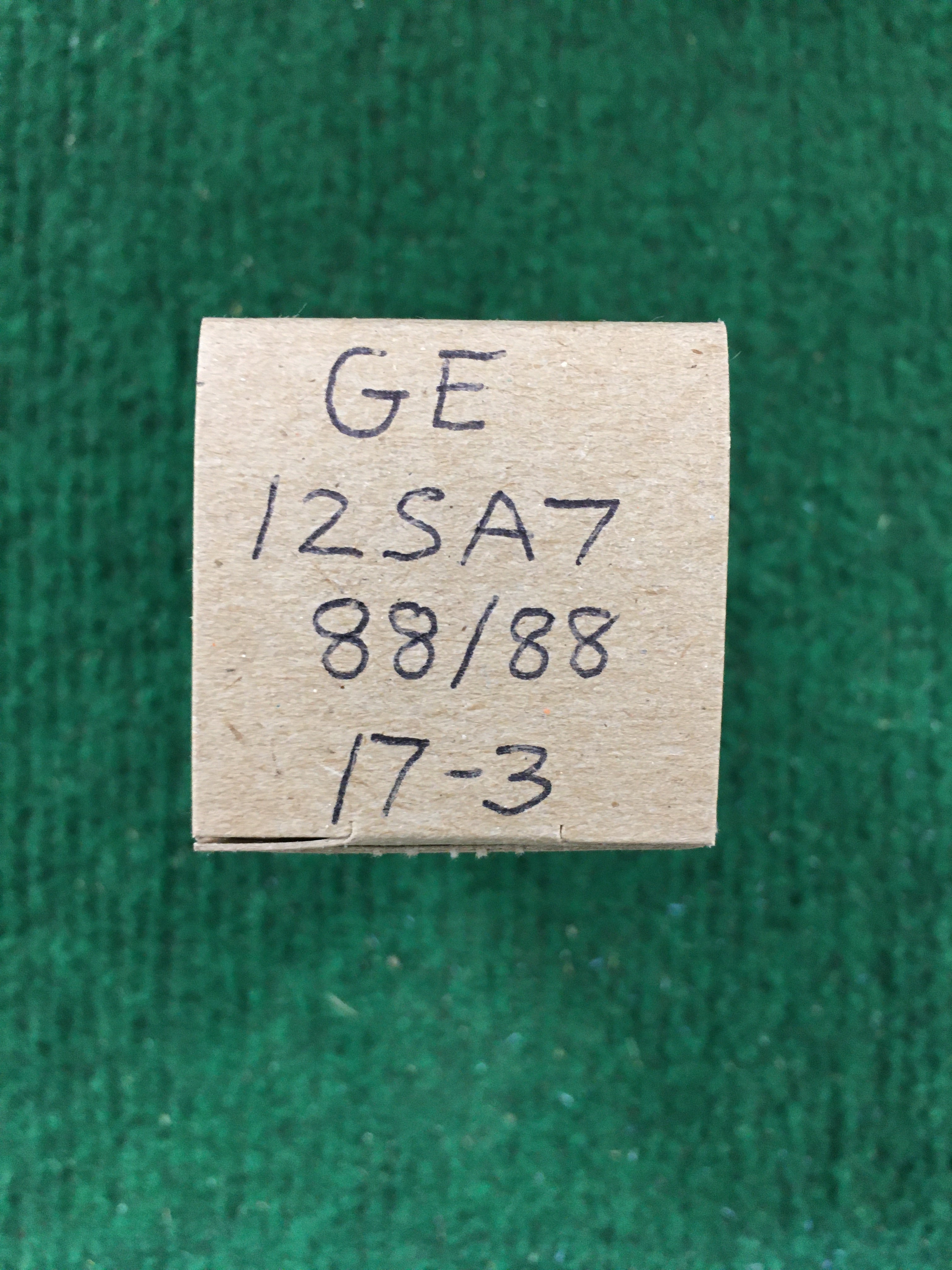 GE 12SA7 Vacuum Tube * Tested 88/88 – The Turntable Store