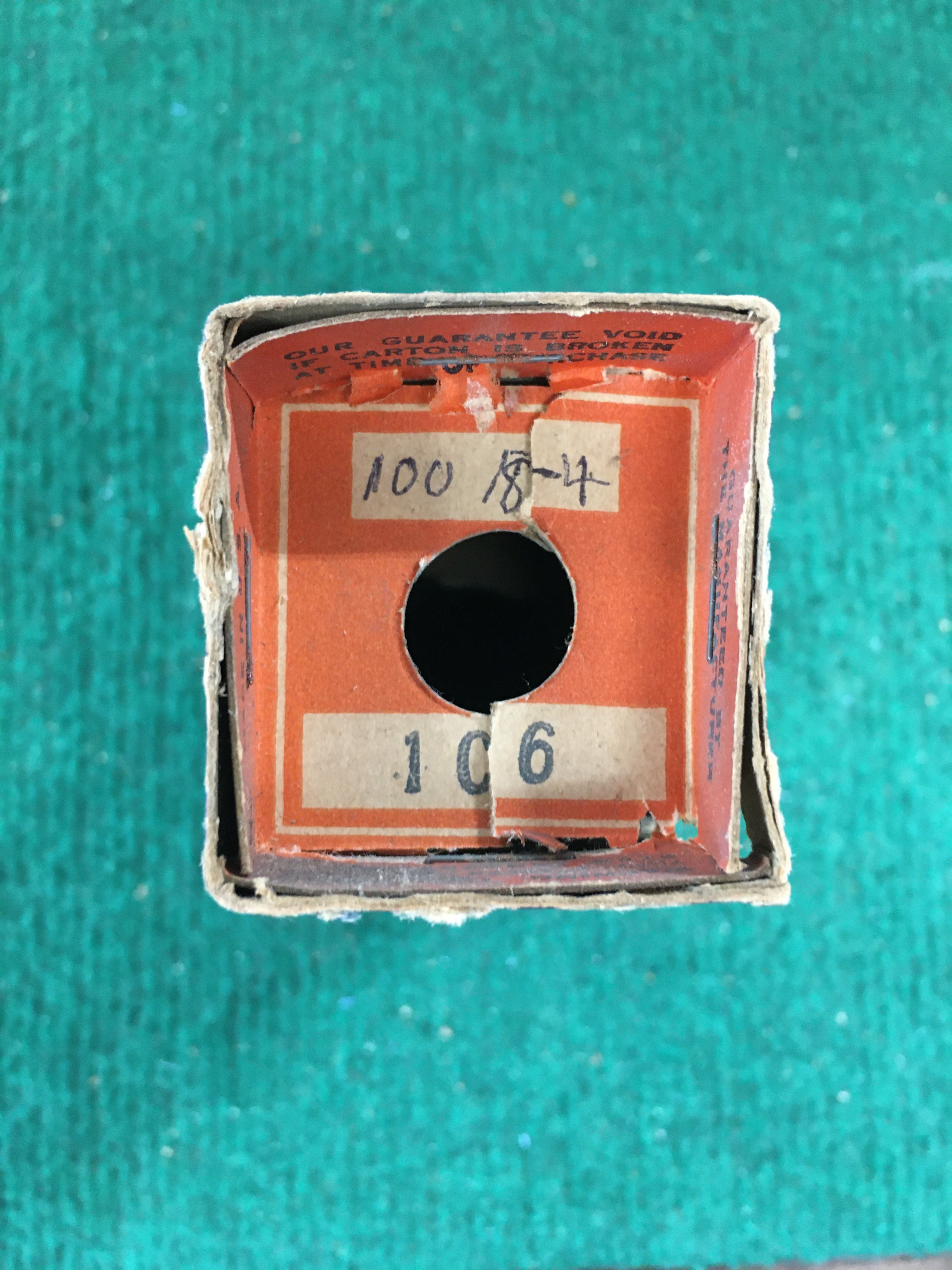 Real Tone 1C6 Vacuum Tube * Tested 100 – The Turntable Store