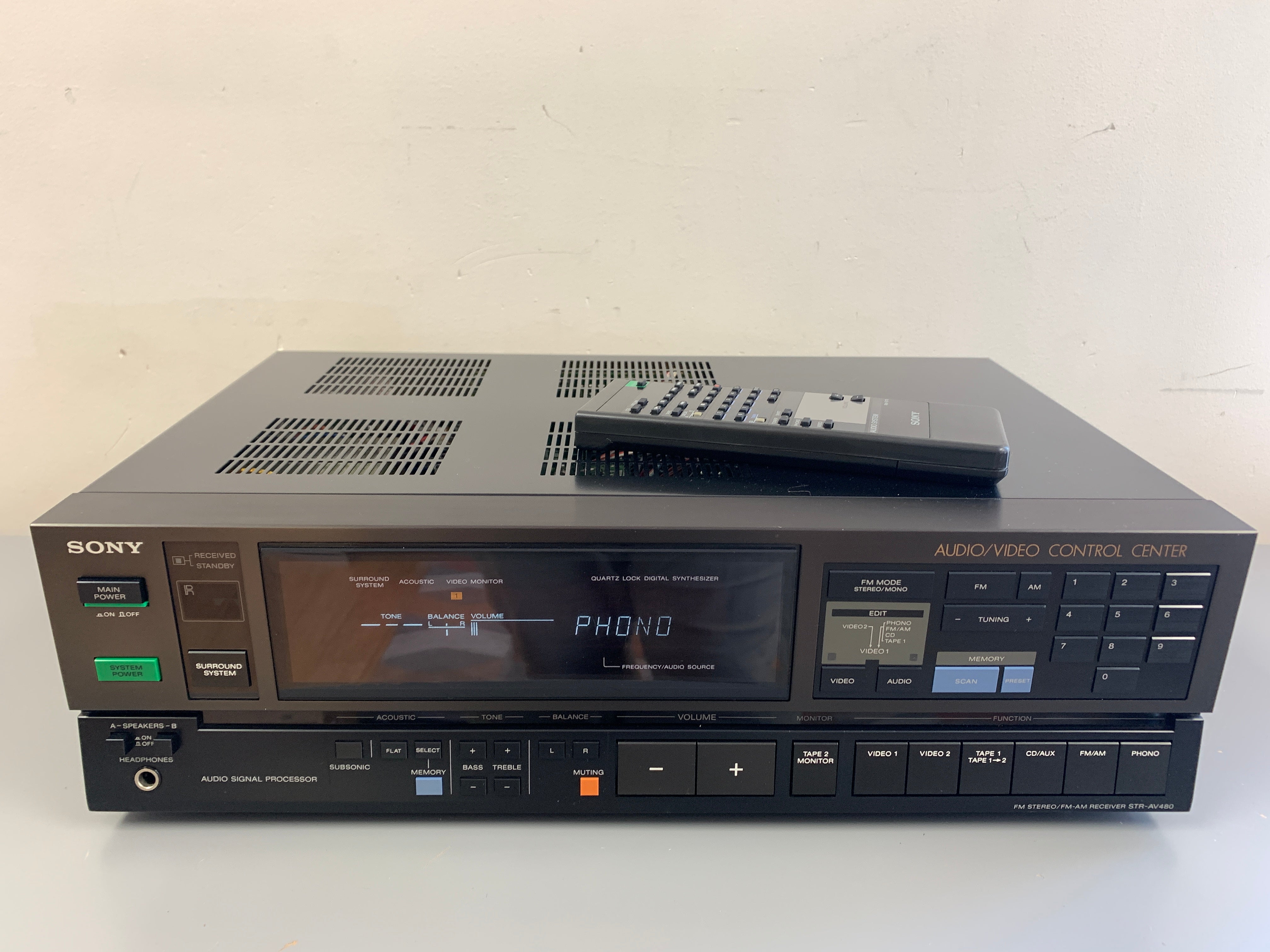 Sony STR-AV480 Stereo Receiver * Remote Control – The Turntable Store