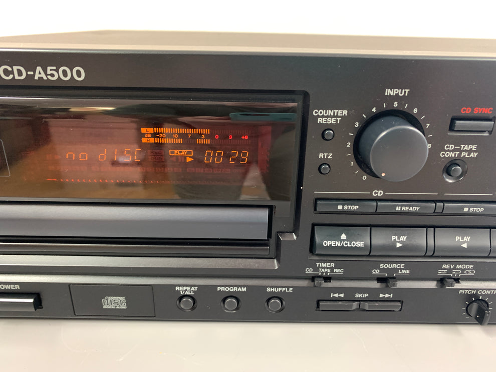 Tascam CD-A500 CD Player and Cassette Combo Player / Recorder – The ...