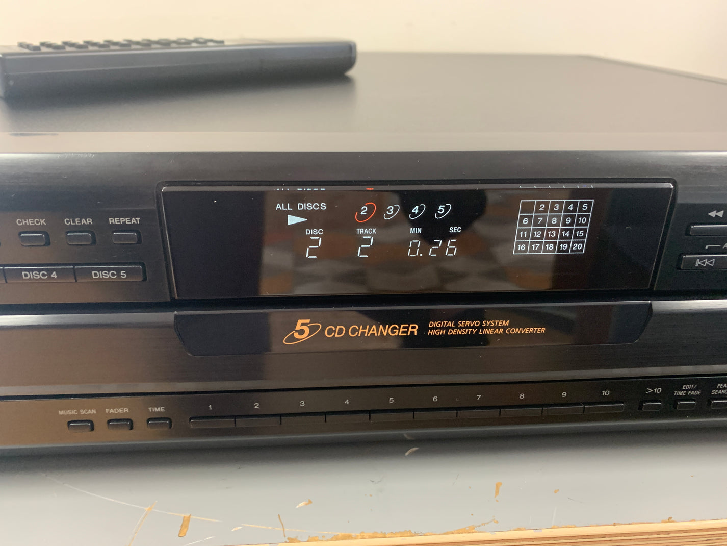 Sony CDP-CE405 CD Carousel 5 Discs * Remote – The Turntable Store