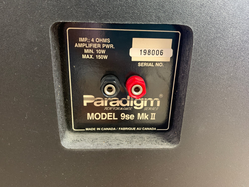 Paradigm 9se MKII Floor Standing Speakers * Consecutive Serials – The ...