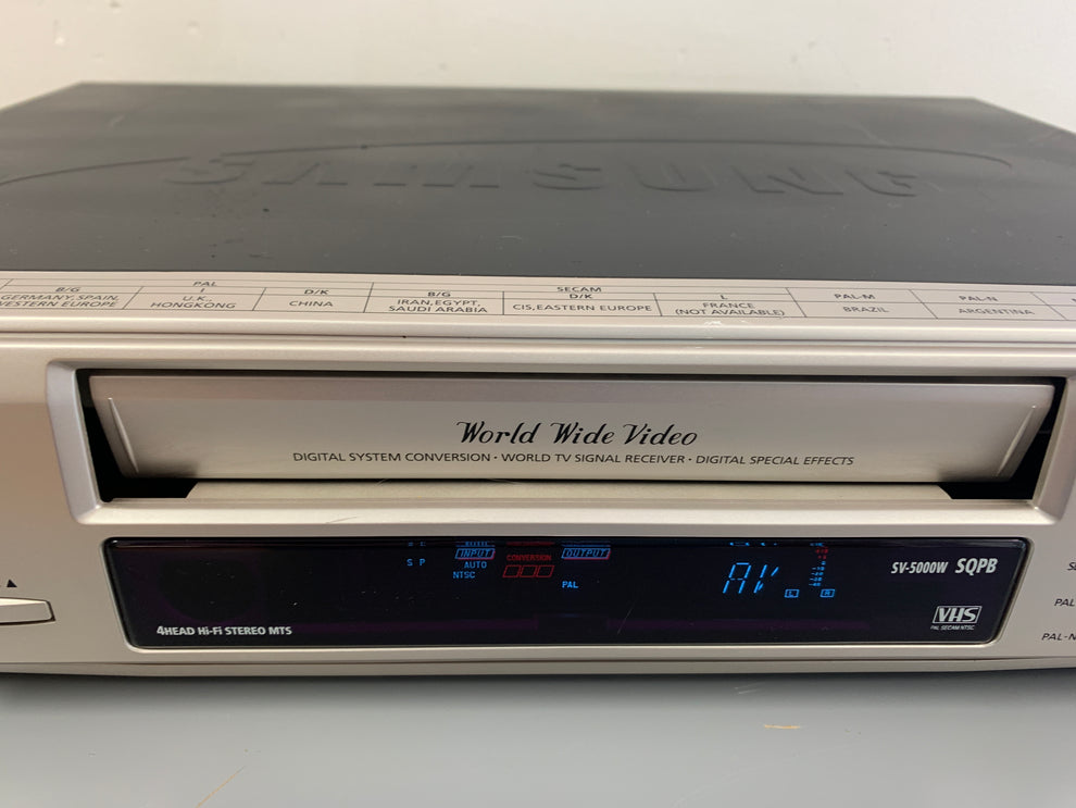 Samsung SV-5000W Worldwide VHS Player – The Turntable Store