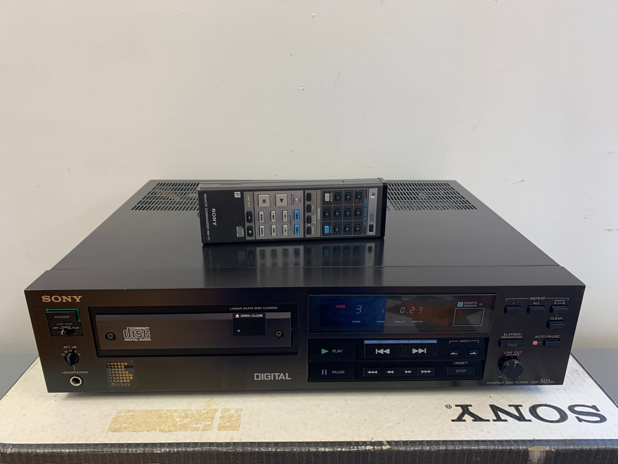Sony CDP-501ES Single CD Player * Remote * Manual * Box – The Turntable ...