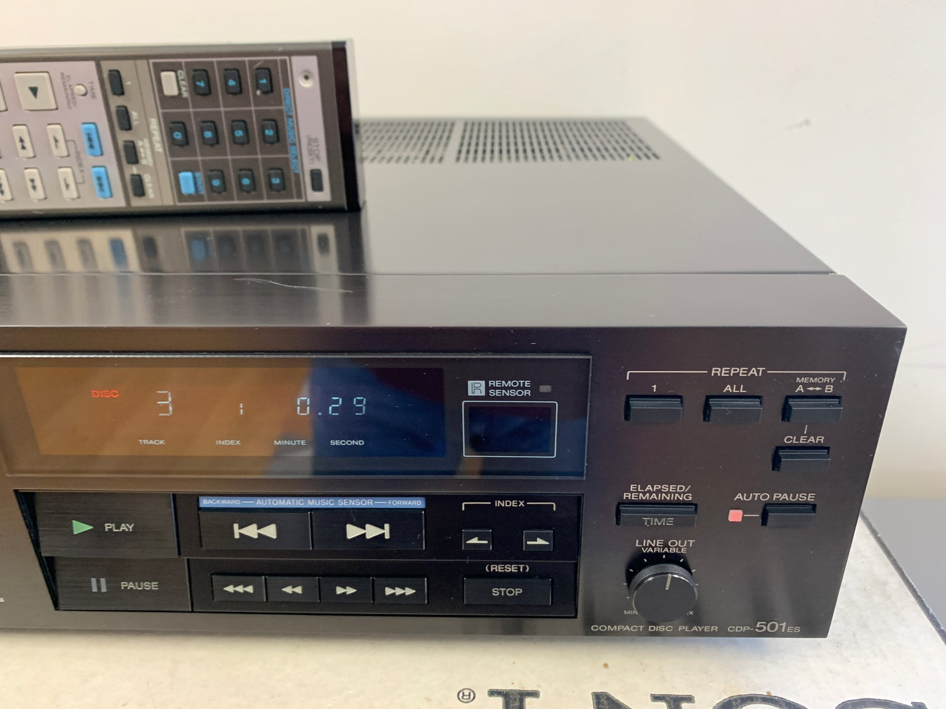 Sony CDP-501ES Single CD Player * Remote * Manual * Box – The Turntable ...