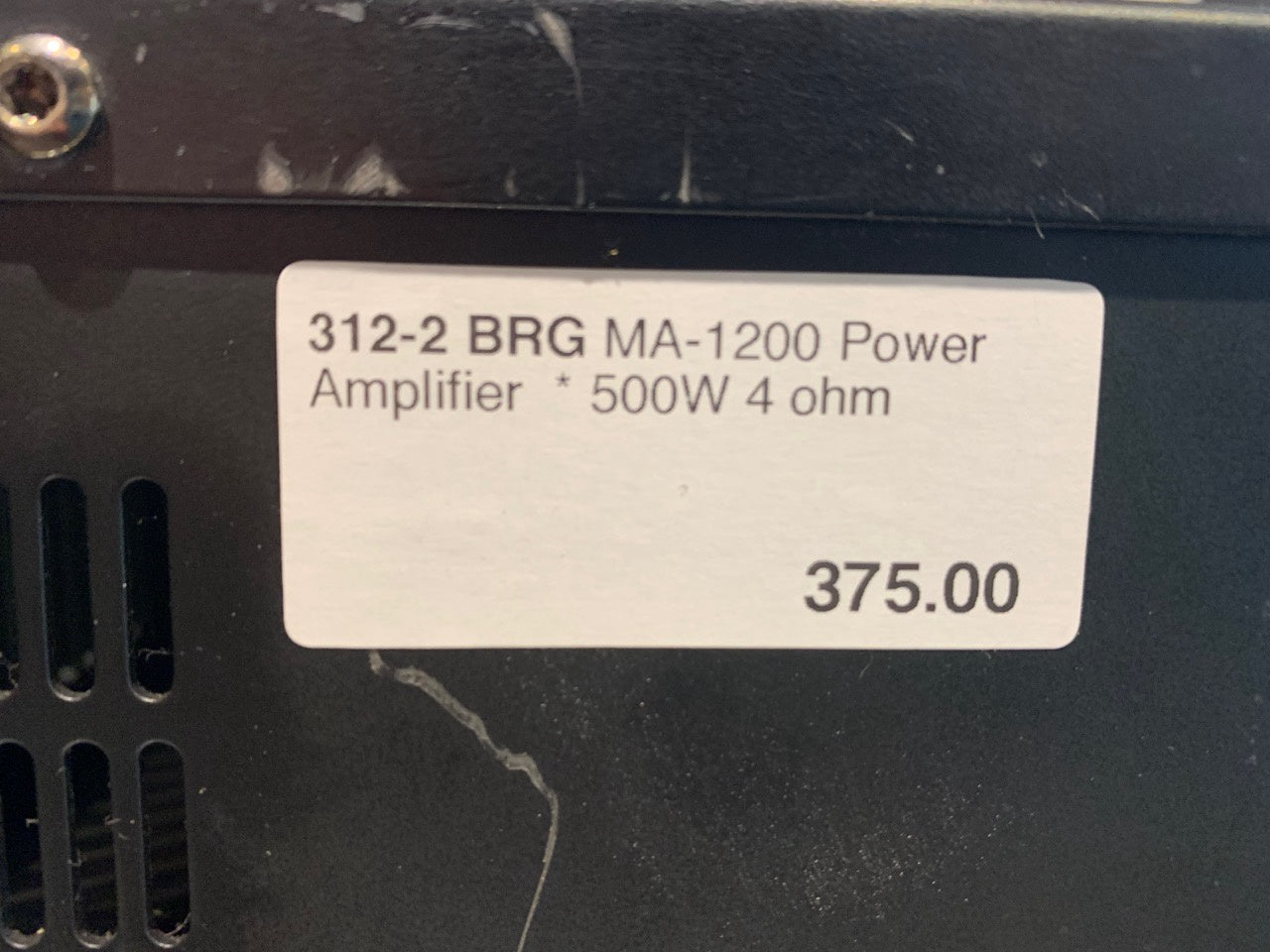 BRG MA-1200 Pro Power Amplifier * 500W 4 Ohm – The Turntable Store
