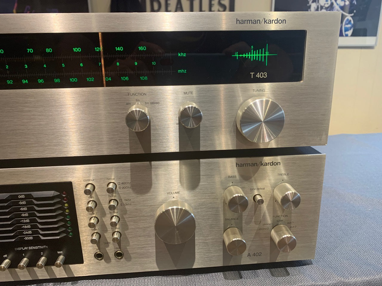 Harman Kardon T402 Tuner & A402 Integrated Amplifier * 40W RMS * 1976 ...