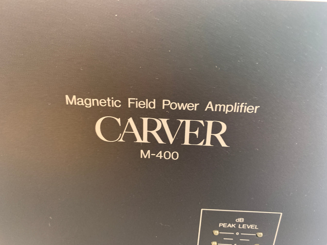 Carver M400 Stereo/Mono Power Amplifier * 200W RMS * 1980 – The ...