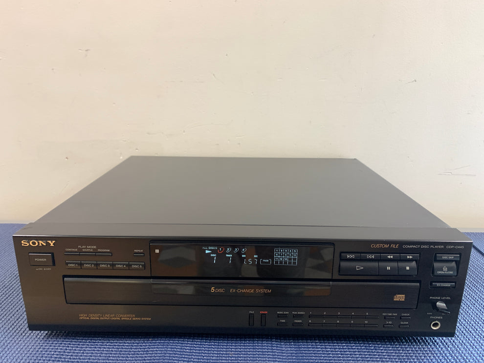 Sony CDP-C445 CD Carousel 5 Discs – The Turntable Store
