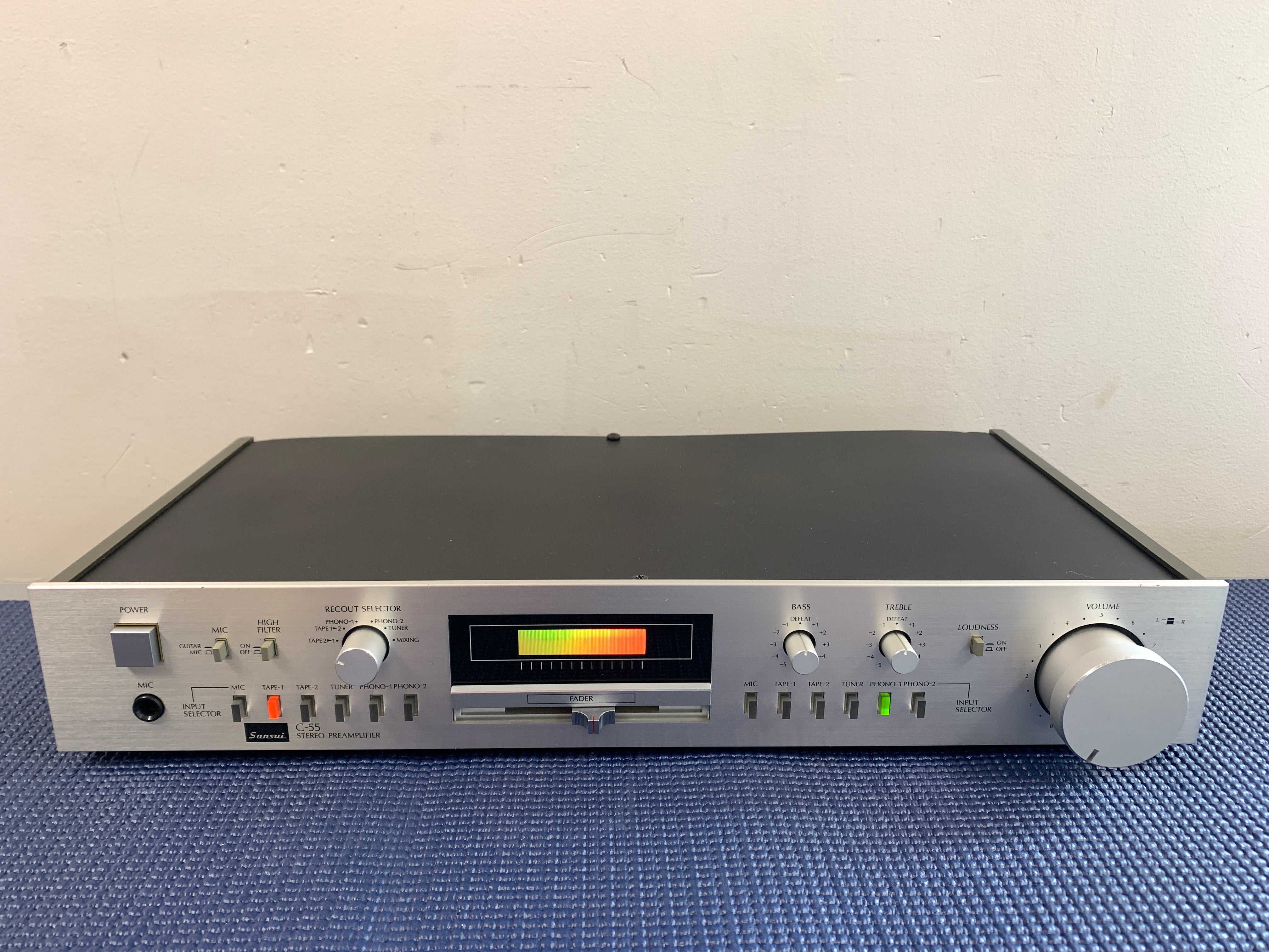 Sansui C55 Stereo Preamplifier * 1981 * Mix Fader – The Turntable Store