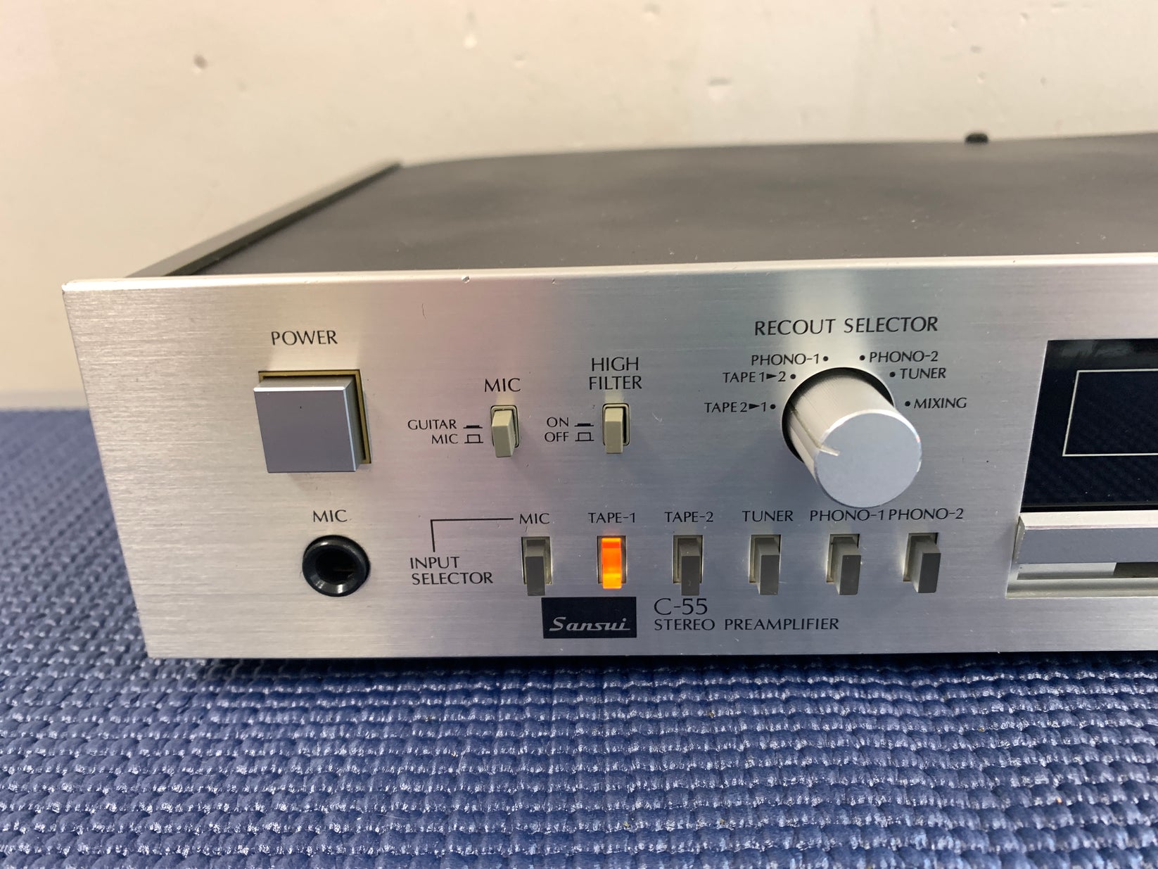 Sansui C55 Stereo Preamplifier * 1981 * Mix Fader – The Turntable Store
