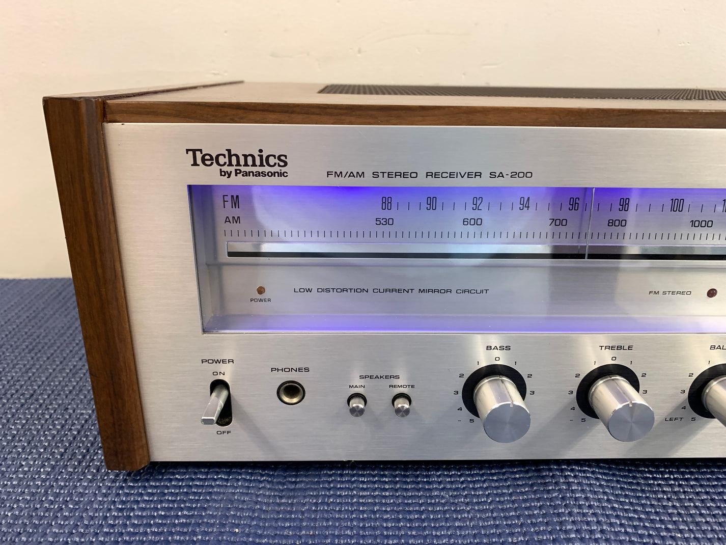 Technics SA-200 Stereo Receiver * 1978 * 25W RMS * Blue Led Upgrade ...