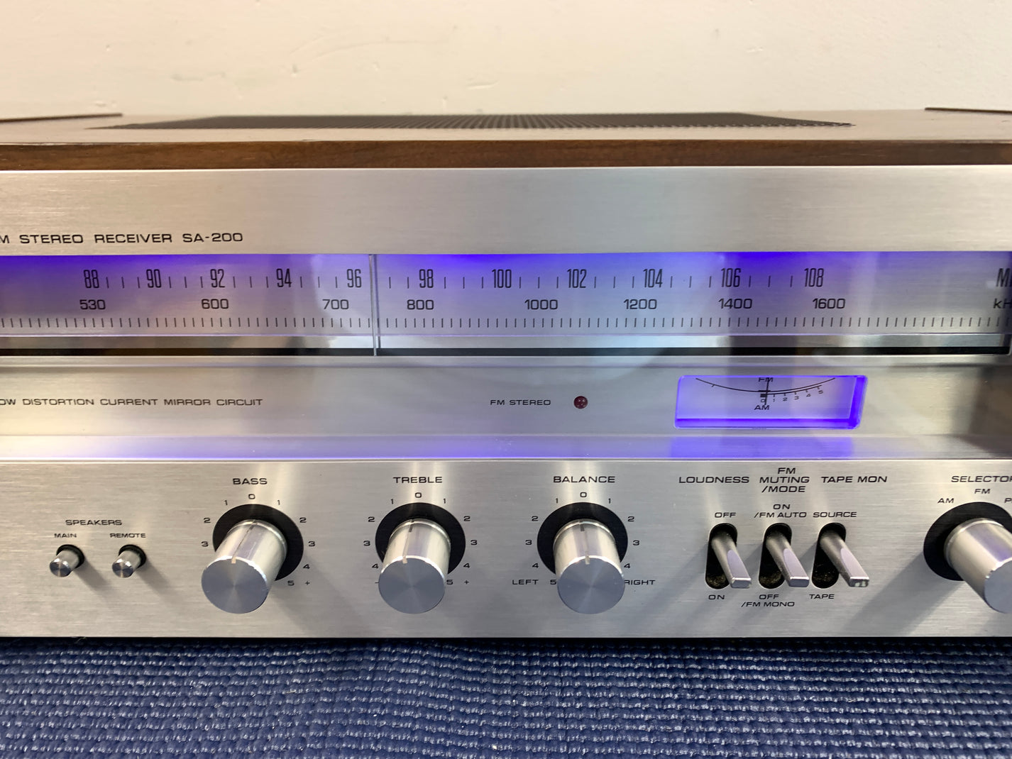 Technics SA-200 Stereo Receiver * 1978 * 25W RMS * Blue Led Upgrade ...