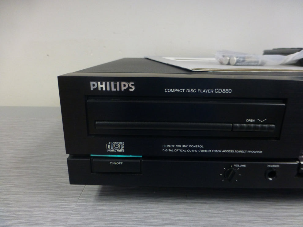 Philips CD-880 Single CD Player * Remote Control * Manual – The ...