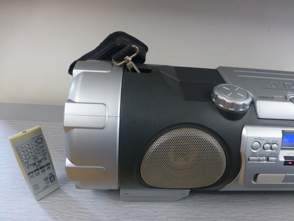 JVC RV-NB20B BoomBox with Powered Subwoofer System * CD/FM/AUX/IPOD ...