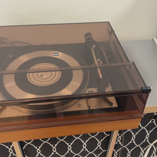 Dual 1218 Turntable with Dual Plinth & CH21 Sliding Dust Cover * Shure ...