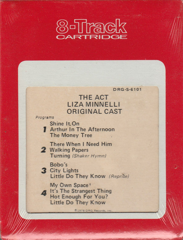 Buy Liza Minnelli, "The Act" Original Broadway Cast : The Act (Original ...