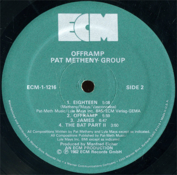 Buy Pat Metheny Group : Offramp (LP, Album) Online for a great price ...