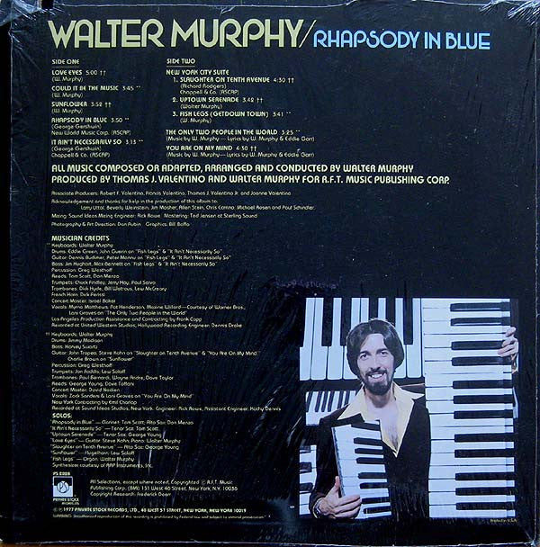 Buy Walter Murphy : Rhapsody In Blue (LP, Album) Online for a great ...