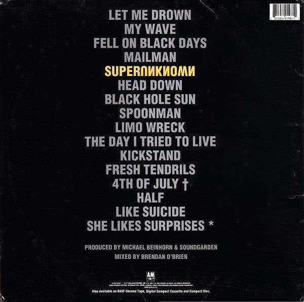 Buy Soundgarden : Superunknown (2xLP, Album, Ltd, Ora) Online for a ...