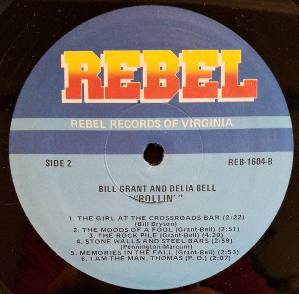 Buy Bill Grant & Delia Bell : Rollin (LP, Album) Online for a great ...