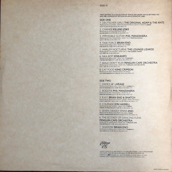 Buy Various : First Edition (LP, Comp) Online for a great price – The ...