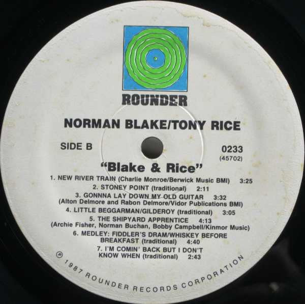 Buy Norman Blake & Tony Rice : Blake & Rice (LP, Album) Online for a ...