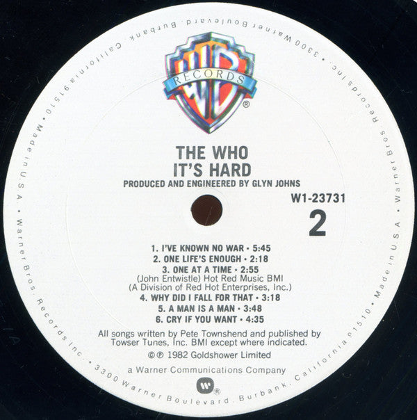 Buy The Who : It's Hard (LP, Album, Club) Online for a great price ...