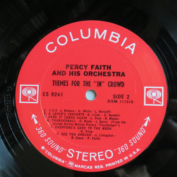 Buy Percy Faith & His Orchestra : Themes For The "In" Crowd (LP, Album ...