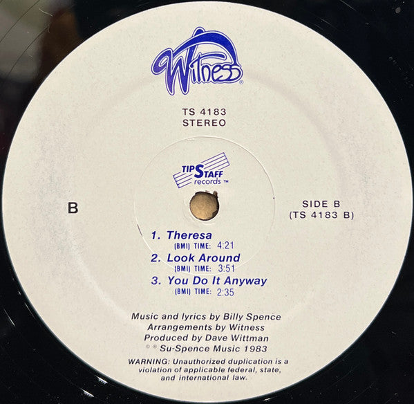 Buy Witness : Witness (12", MiniAlbum, Ltd) Online for a great price ...
