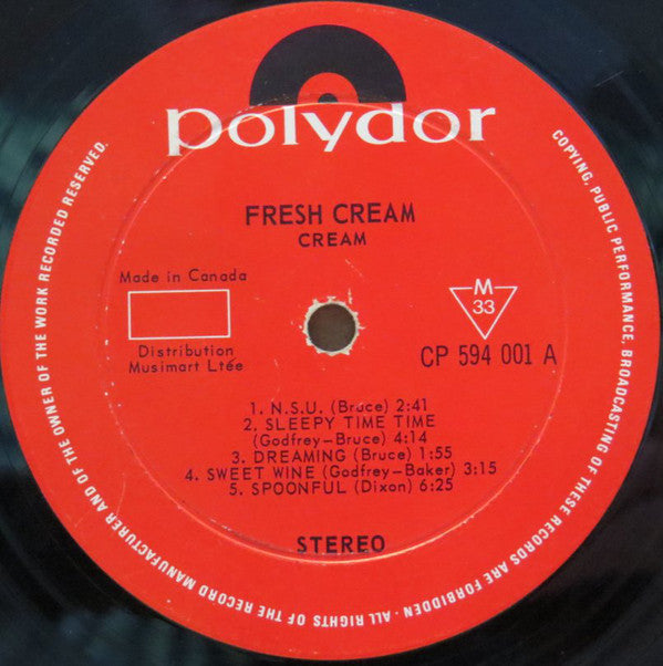 Buy Cream : Fresh Cream (LP, Album) Online for a great price – The ...